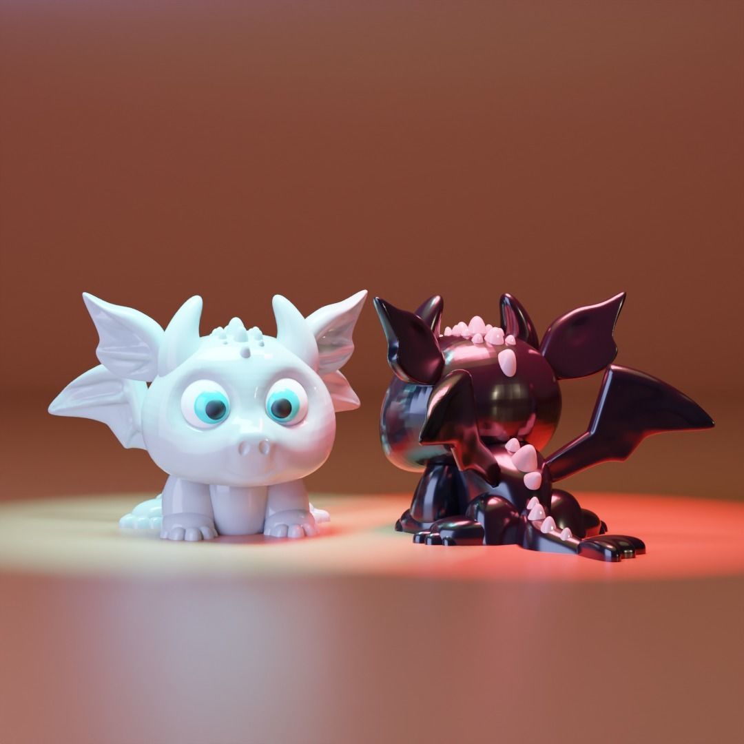 3D PRINTABLE LIGHT FURY TOOTHLESS DRAGON INSPIRED DESIGN 3D model 3D ...