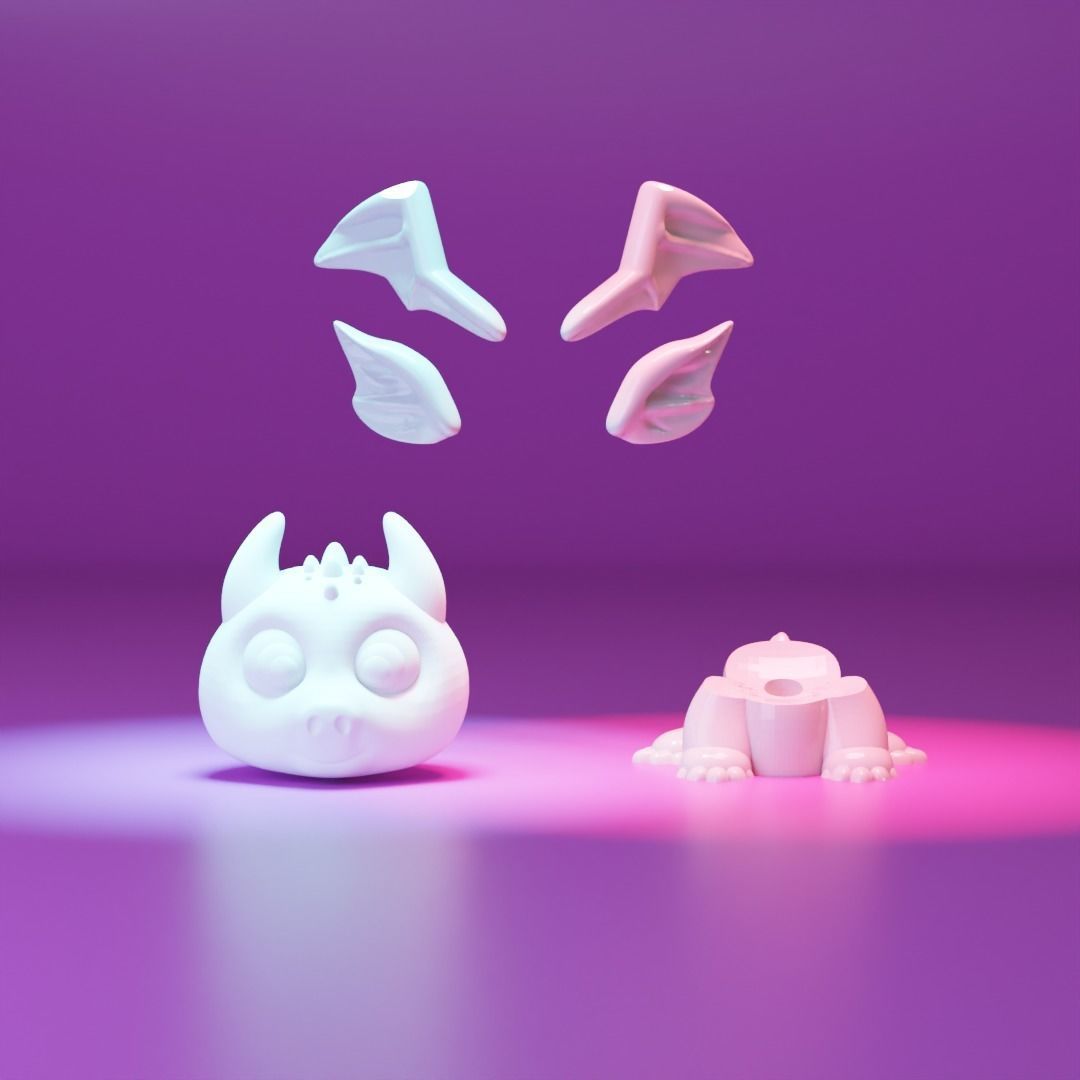 3D PRINTABLE LIGHT FURY TOOTHLESS DRAGON INSPIRED DESIGN 3D model 3D ...