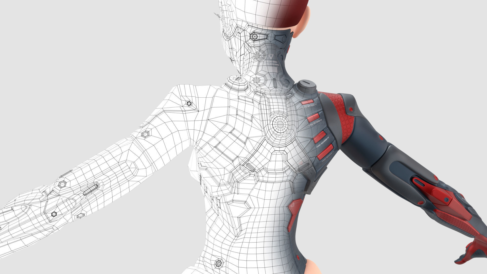 Cyberpunk Cyborg Eve 3D model | CGTrader