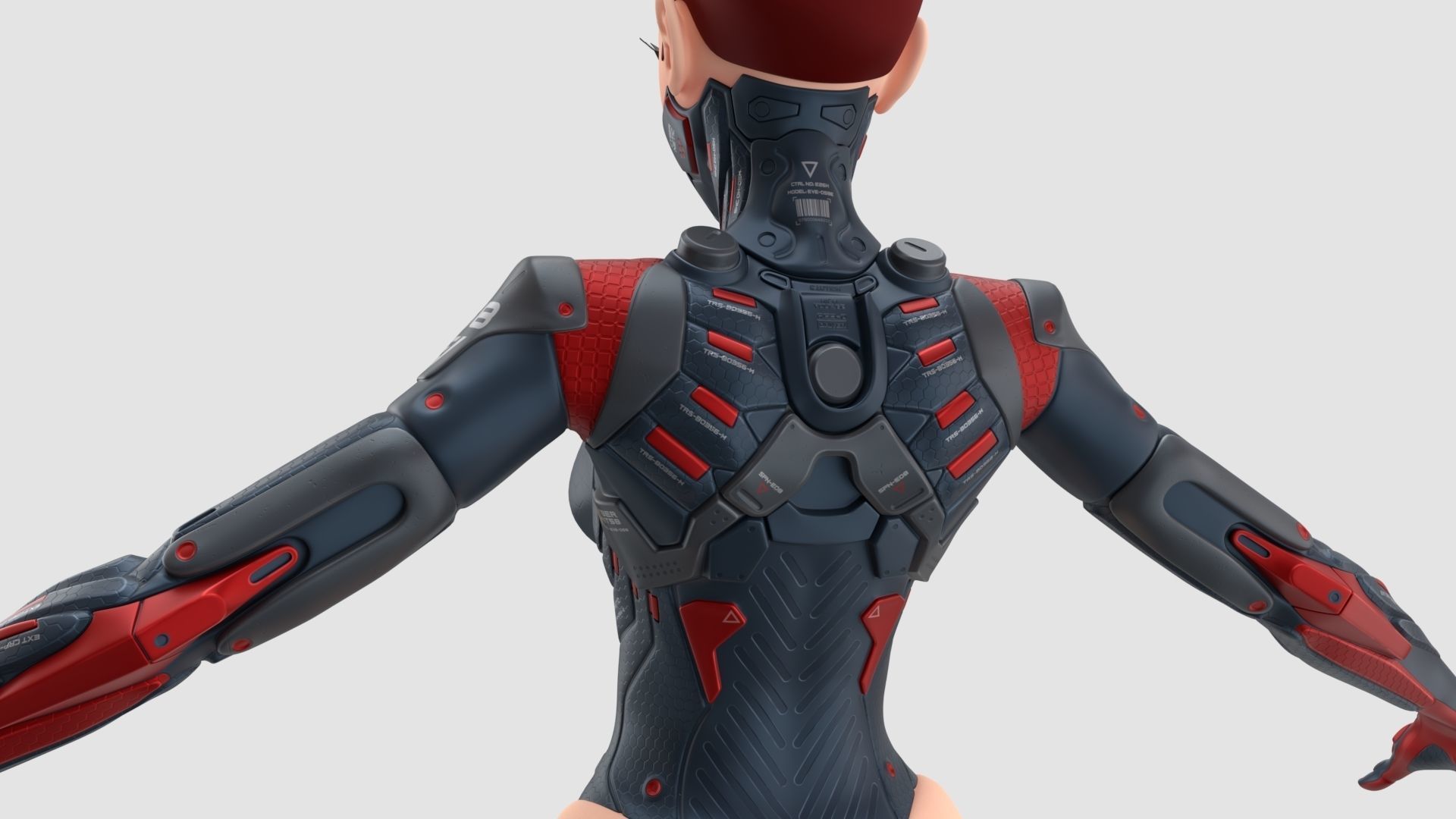 Cyberpunk Cyborg Eve 3D model | CGTrader