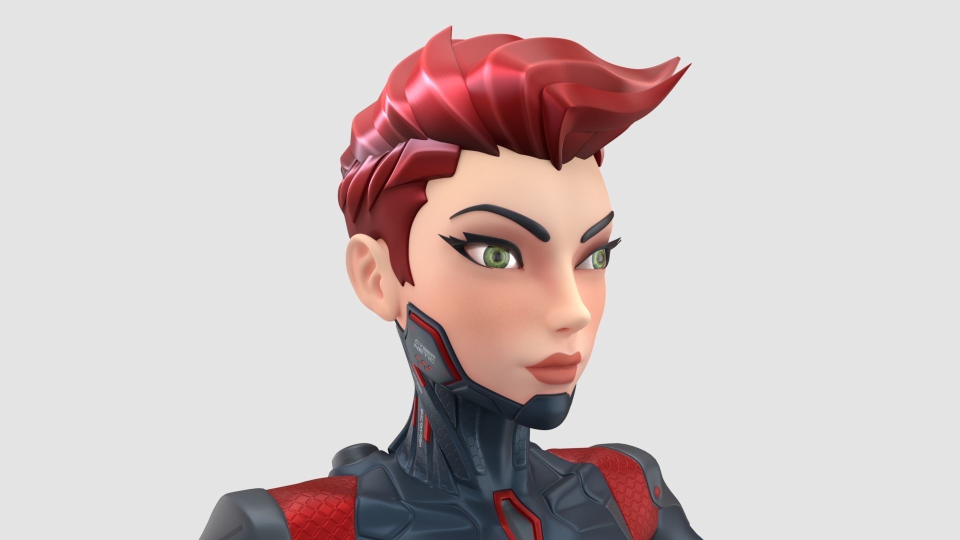 Cyberpunk Cyborg Eve 3D model | CGTrader
