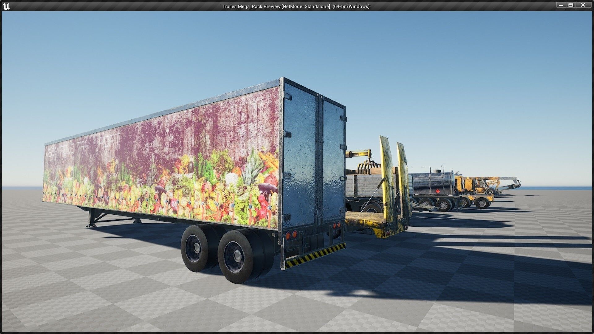 3D model Trailer Pack - Unreal Engine VR / AR / low-poly rigged | CGTrader