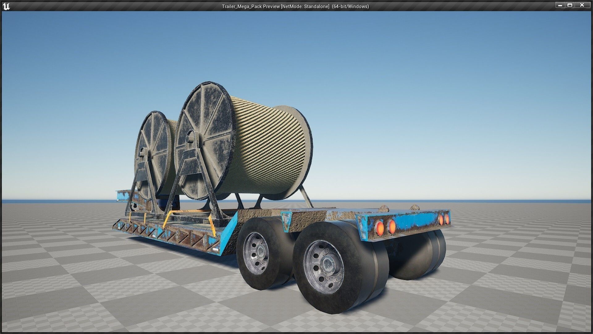 3D model Trailer Pack - Unreal Engine VR / AR / low-poly rigged | CGTrader