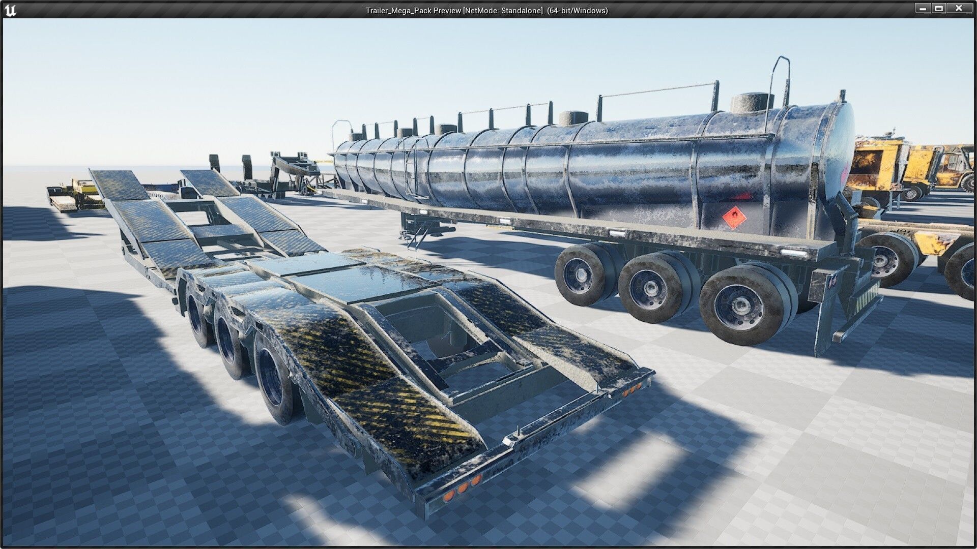 3D model Trailer Pack - Unreal Engine VR / AR / low-poly rigged | CGTrader