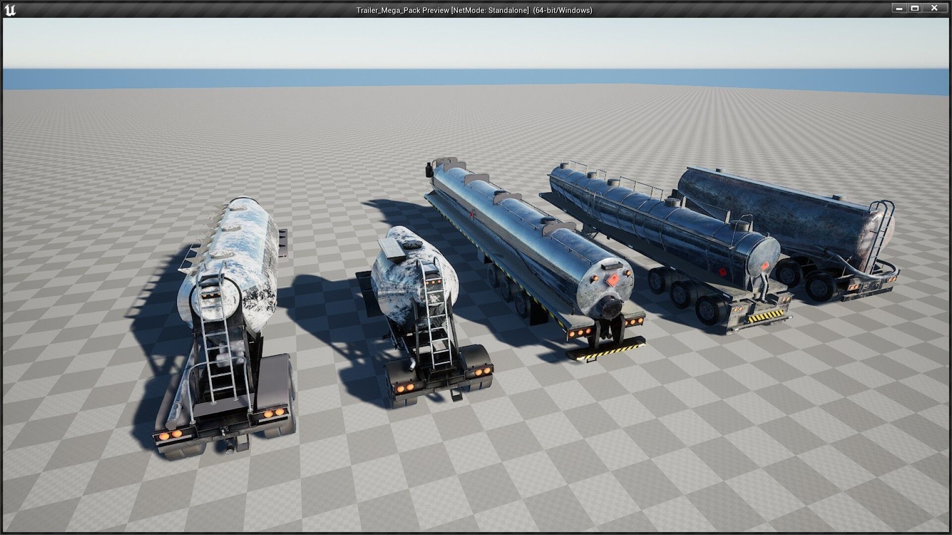 3D model Trailer Pack - Unreal Engine VR / AR / low-poly rigged | CGTrader