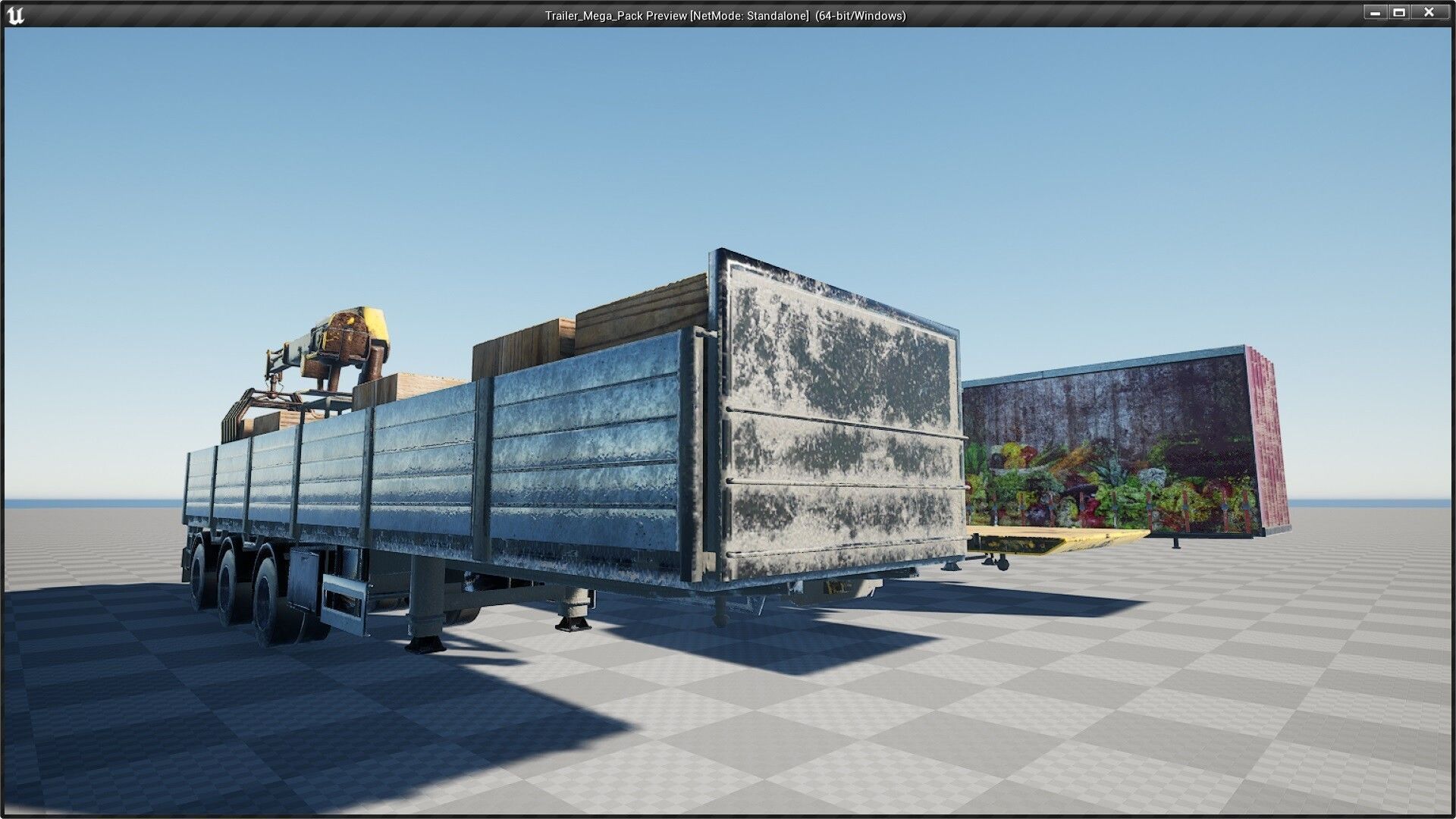 3D model Trailer Pack - Unreal Engine VR / AR / low-poly rigged | CGTrader