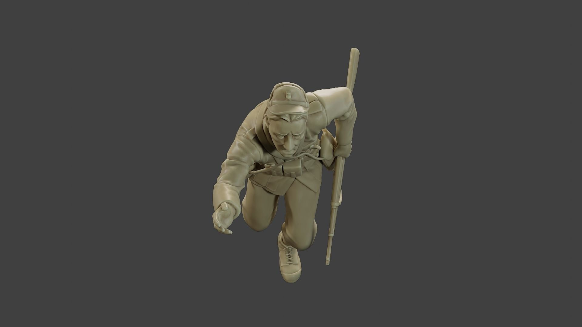Italian soldier Run2 ww2 IT10 3D model 3D printable | CGTrader