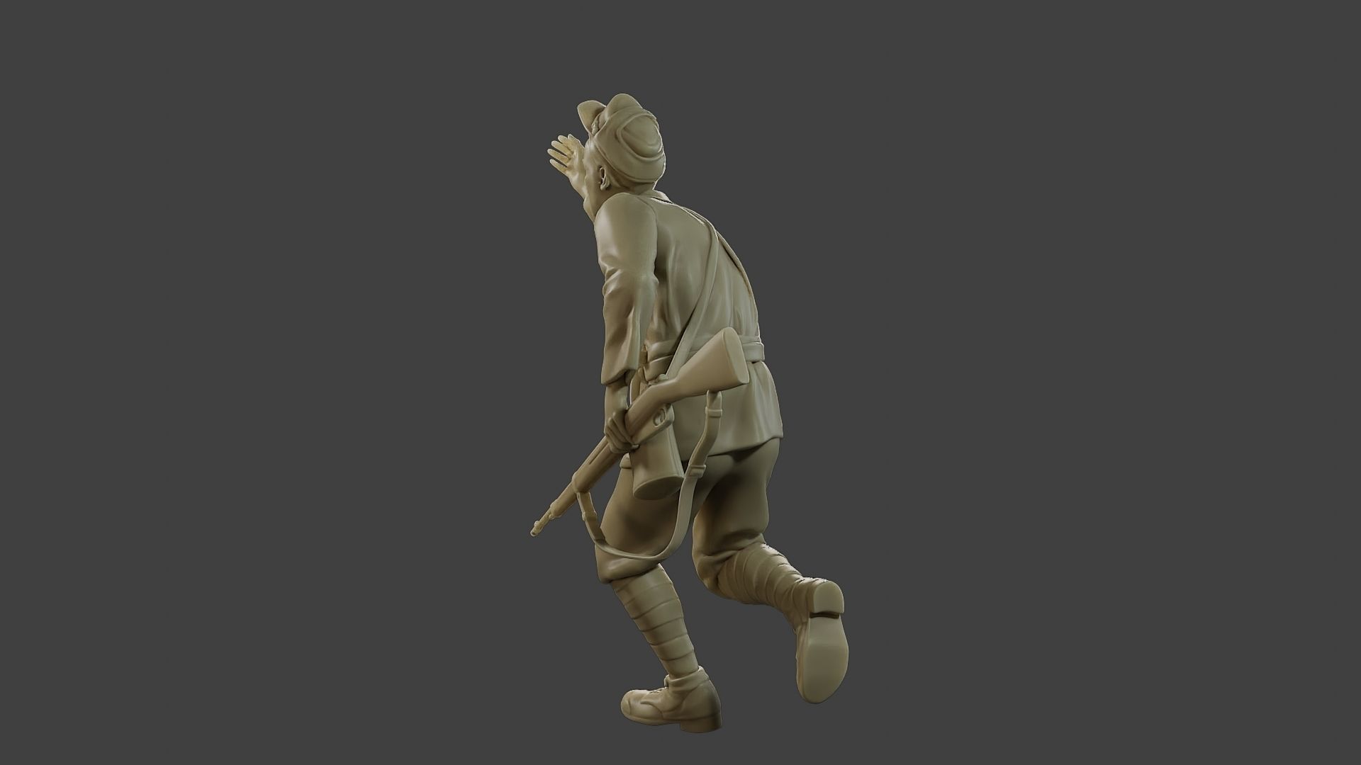 Italian soldier Run2 ww2 IT10 3D model 3D printable | CGTrader