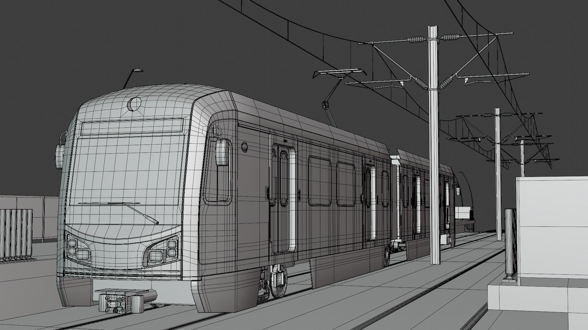 LA light rail station 3D model | CGTrader