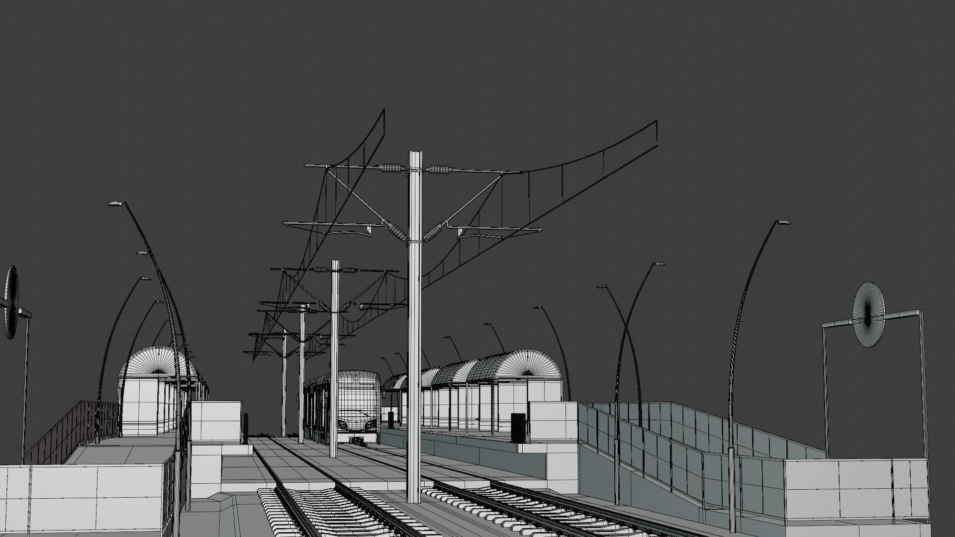 LA light rail station 3D model | CGTrader