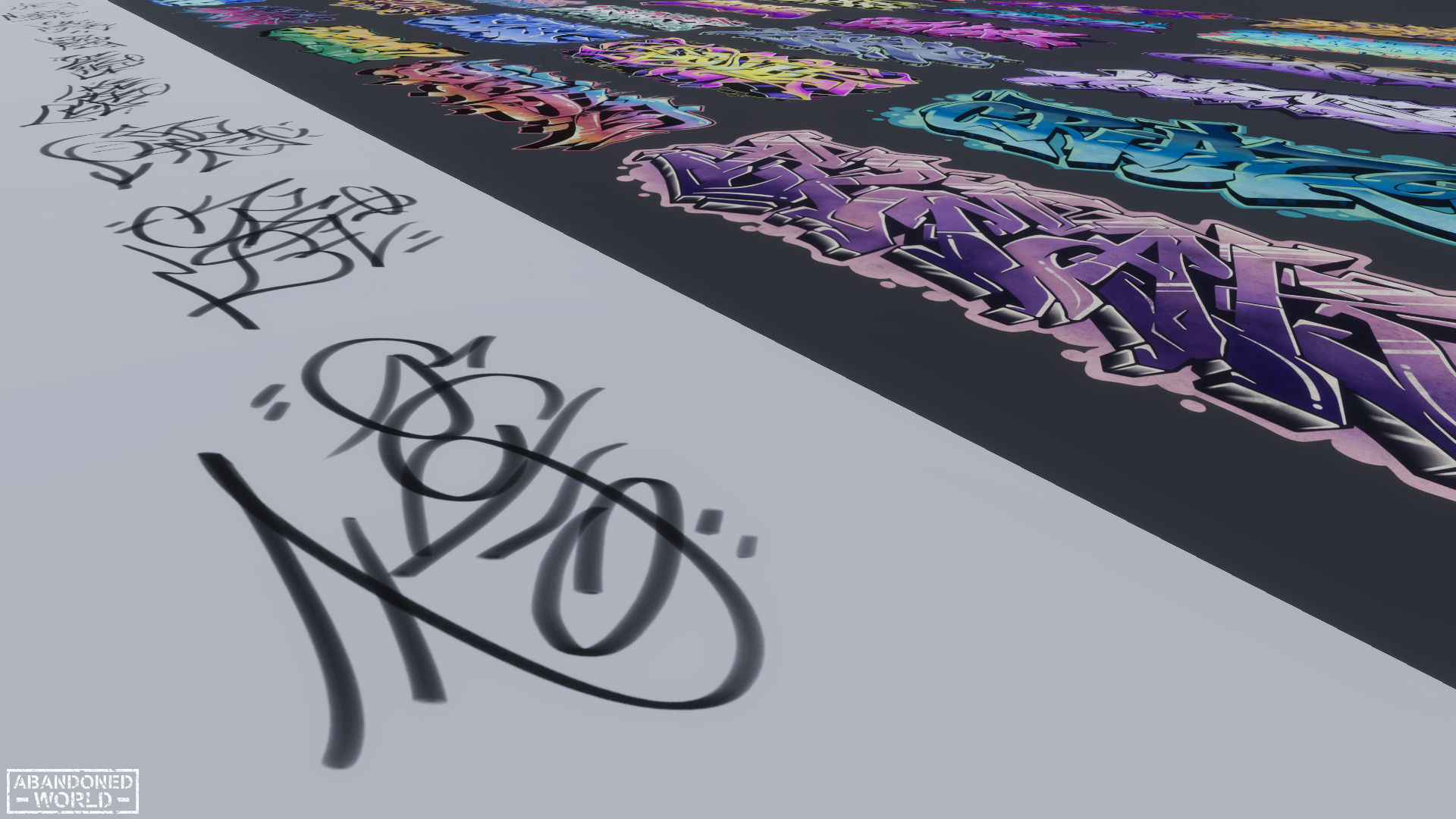 Texture Graffiti Pack Decals VI for UE4 and Unity VR / AR / low-poly ...