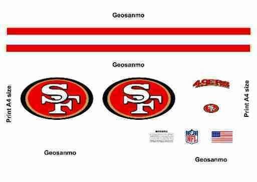 Printable High Resolution NFL Helmet Decals Pack 3 3D model 3D ...