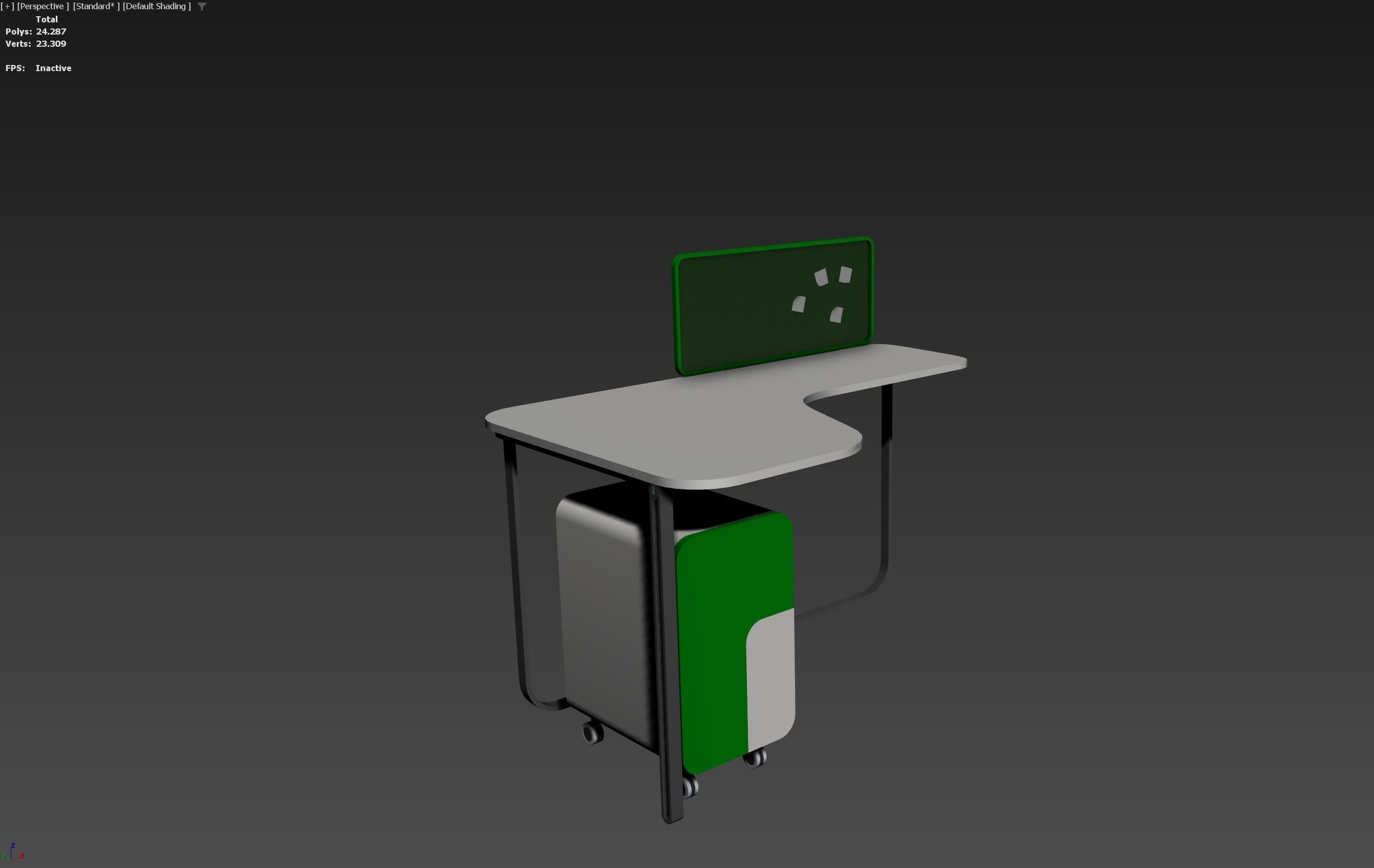 Tidy table 3D model | CGTrader