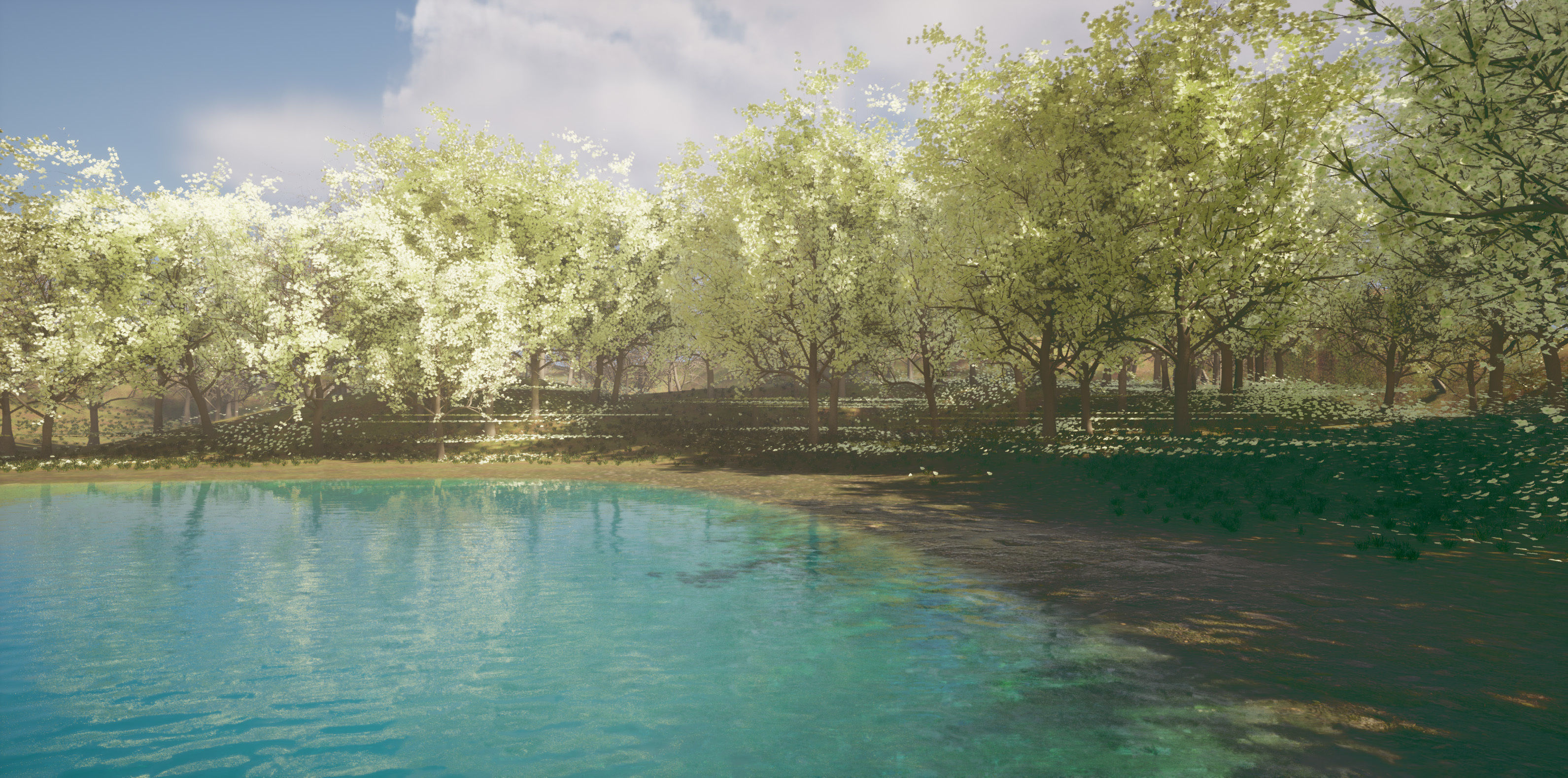 Forest Lake Oasis 3d scene 3D model animated | CGTrader