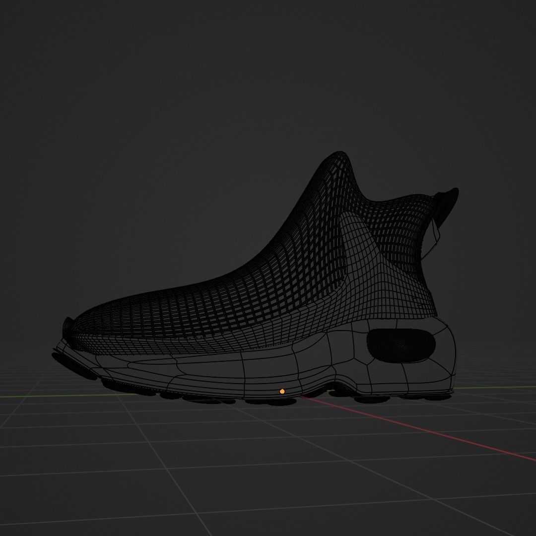 Wireframe Shoe 3D model | CGTrader