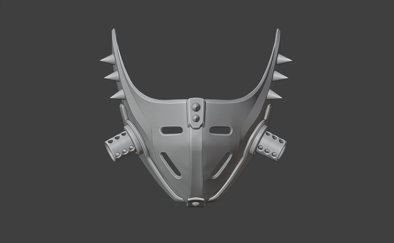 Scorpion mask from MK1 - Grim Ninja 3D model 3D printable | CGTrader