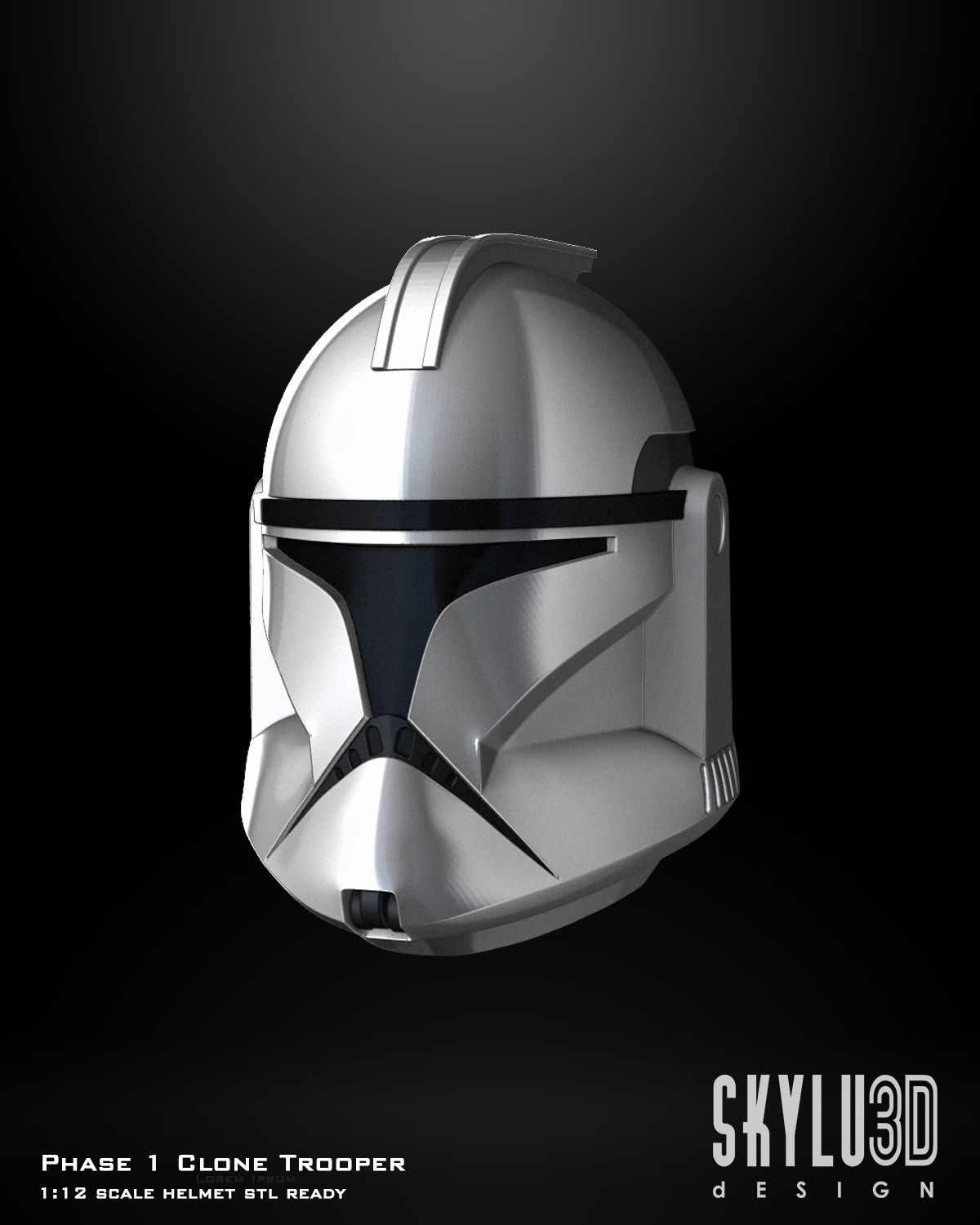 One12 Scale Phase 1 Clone Trooper Helmet STL 3D model 3D printable | CGTrader