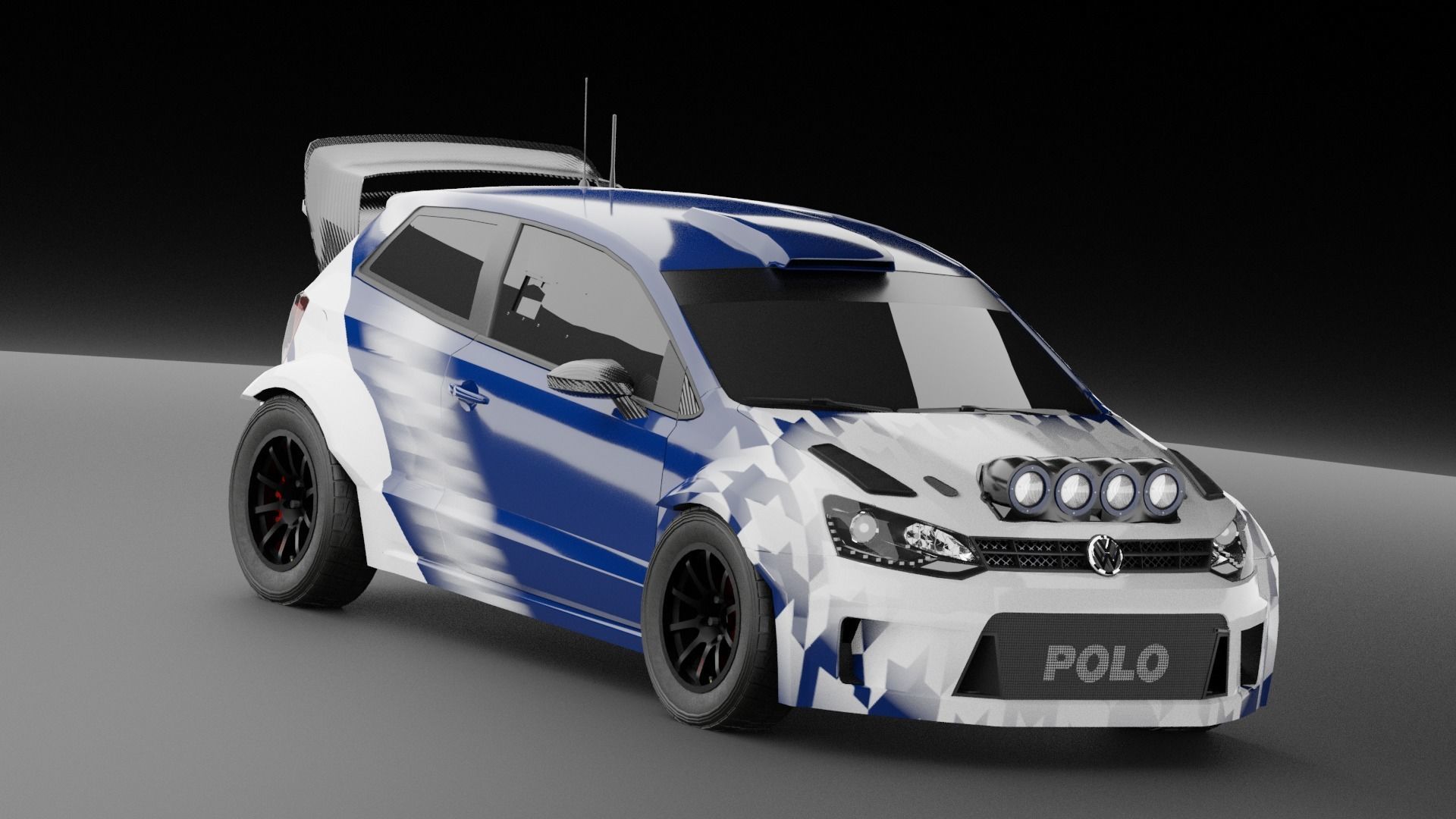 3D model PBR Volkswagen Polo WRC Custom Livery 3d Model VR / AR / low ...