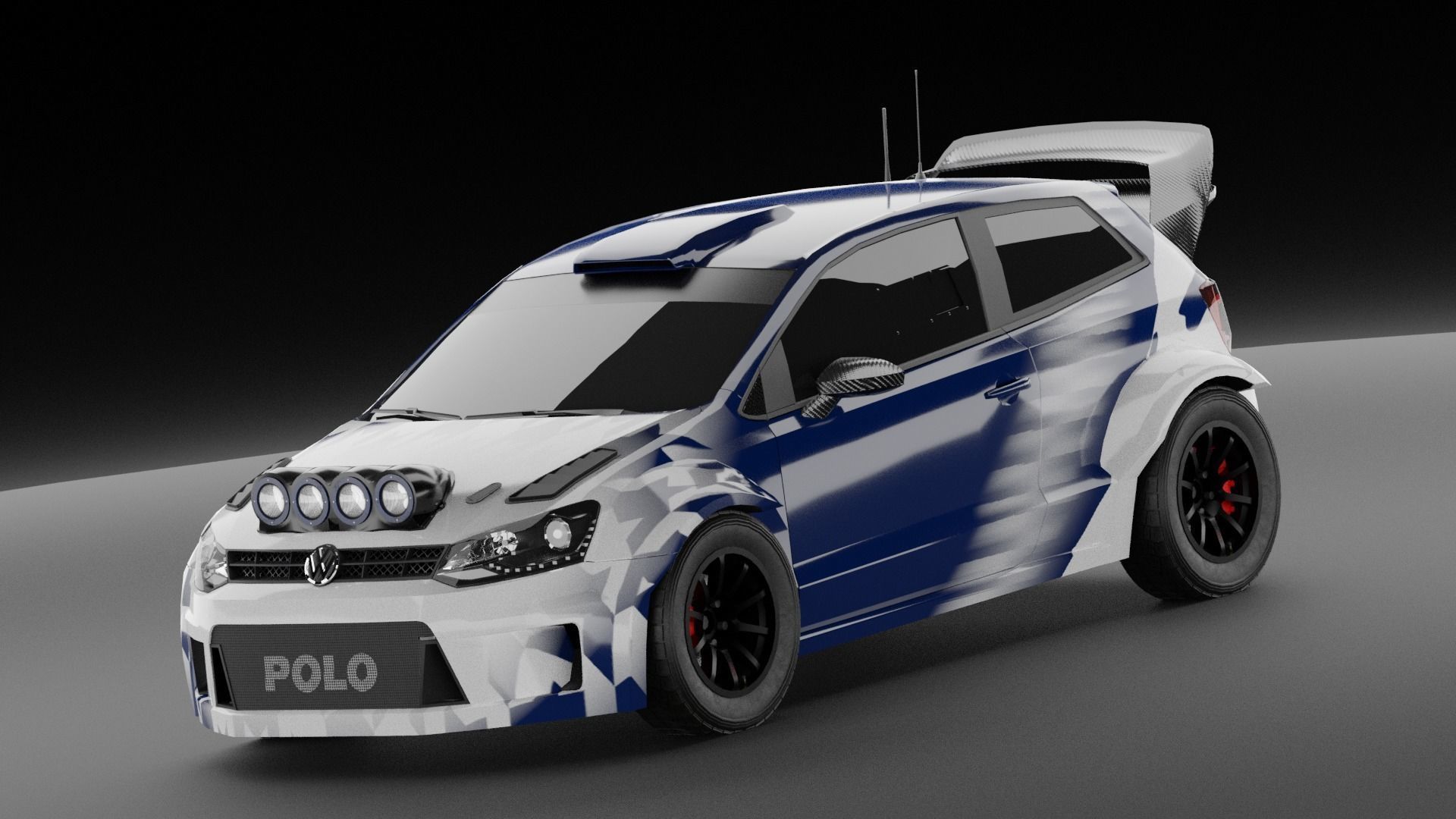 3D model PBR Volkswagen Polo WRC Custom Livery 3d Model VR / AR / low ...