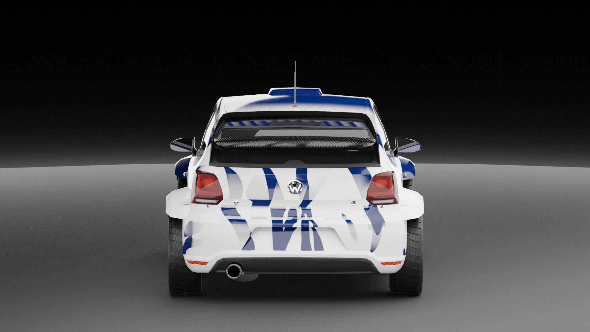 3D model PBR Volkswagen Polo WRC Custom Livery 3d Model VR / AR / low ...