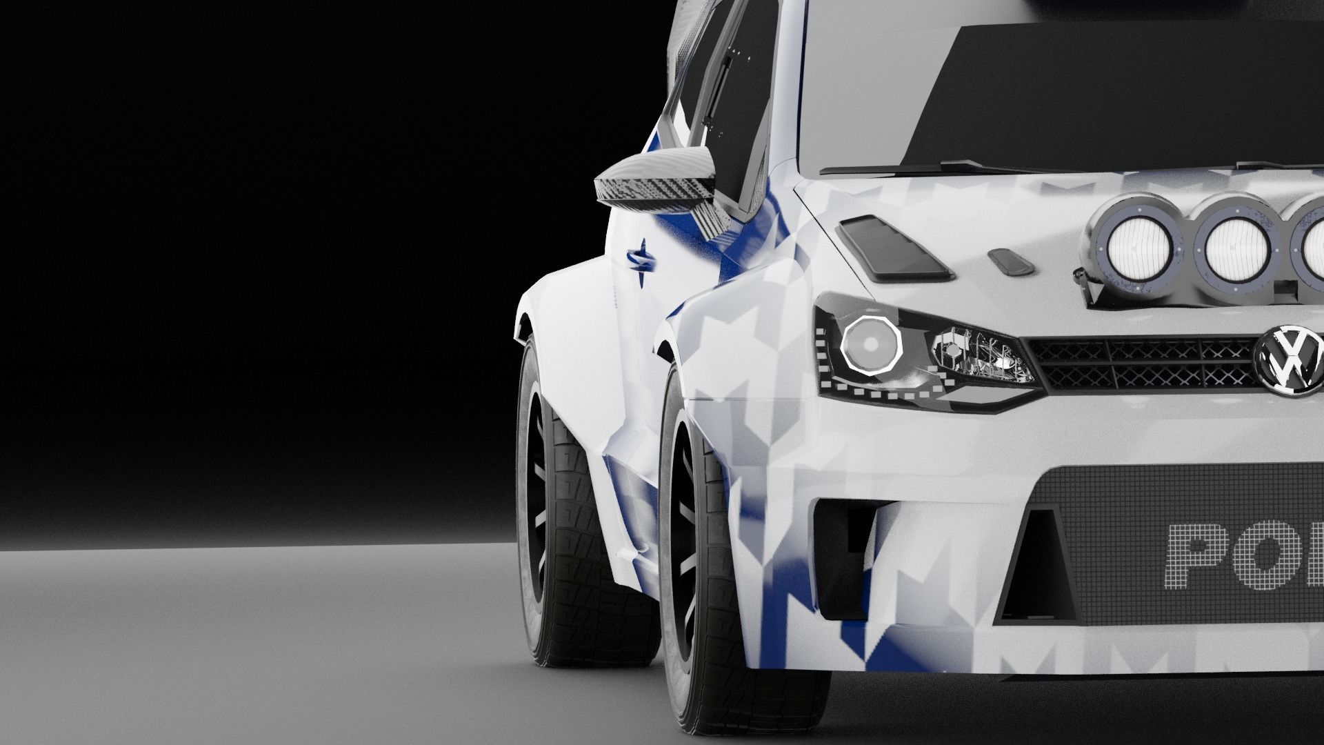 3D model PBR Volkswagen Polo WRC Custom Livery 3d Model VR / AR / low ...