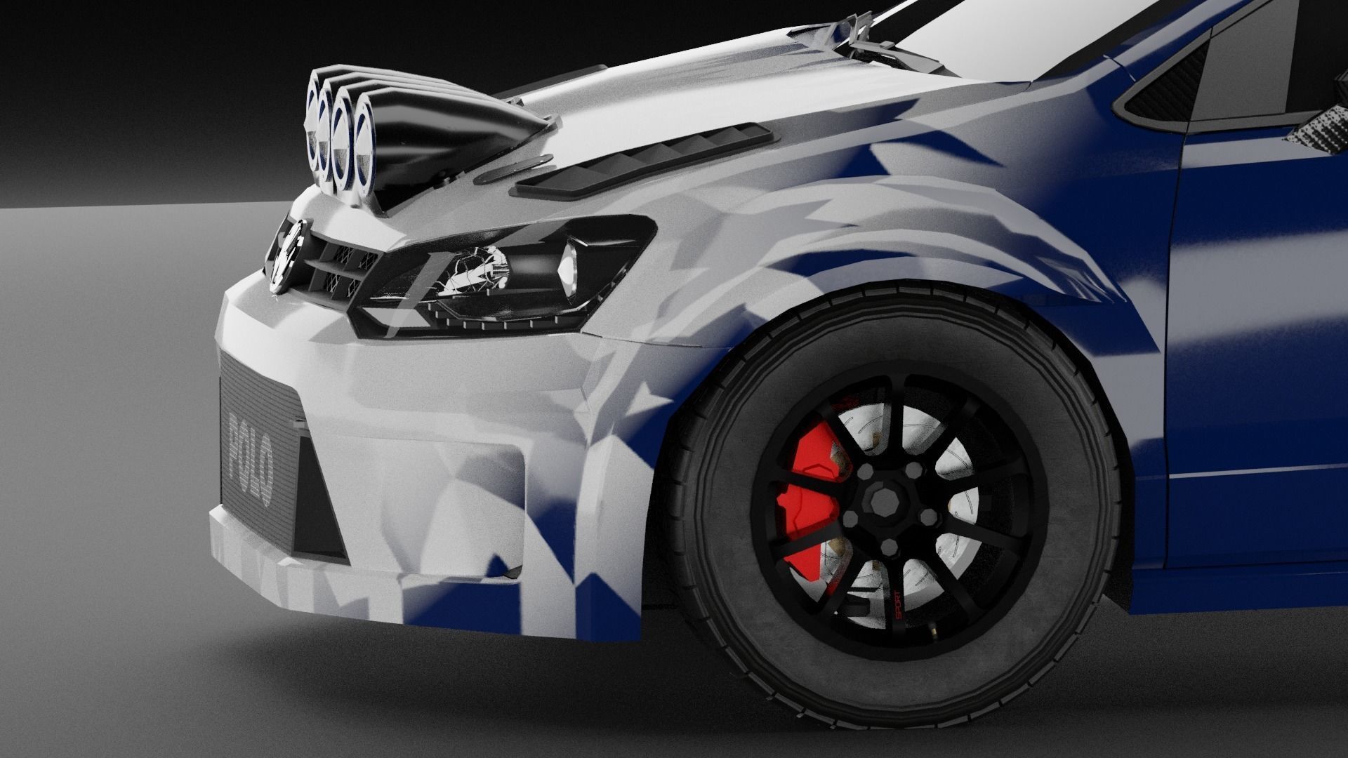 3D model PBR Volkswagen Polo WRC Custom Livery 3d Model VR / AR / low ...