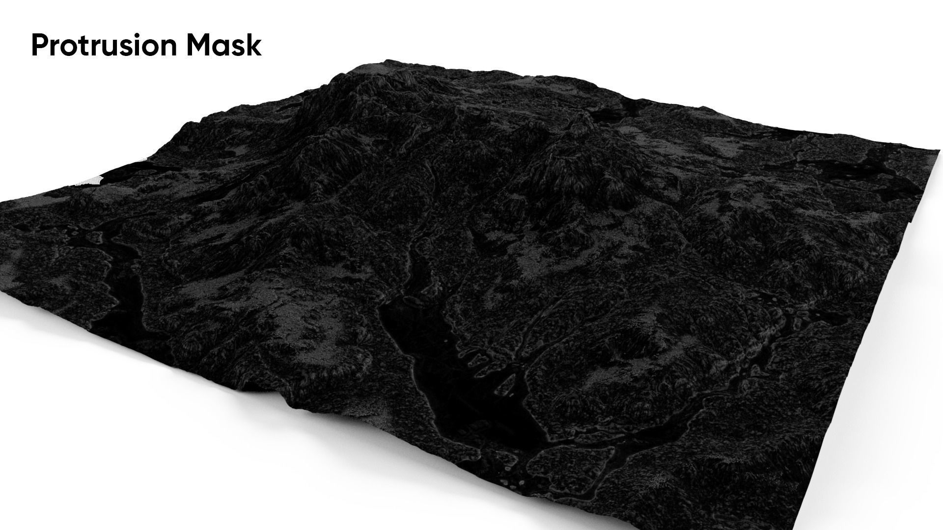 Mountain terrain with Rivers 3D model | CGTrader