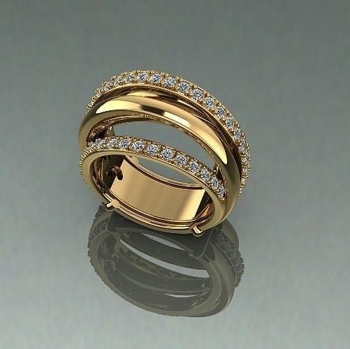 Womens ring Model 5007 3D model 3D printable | CGTrader