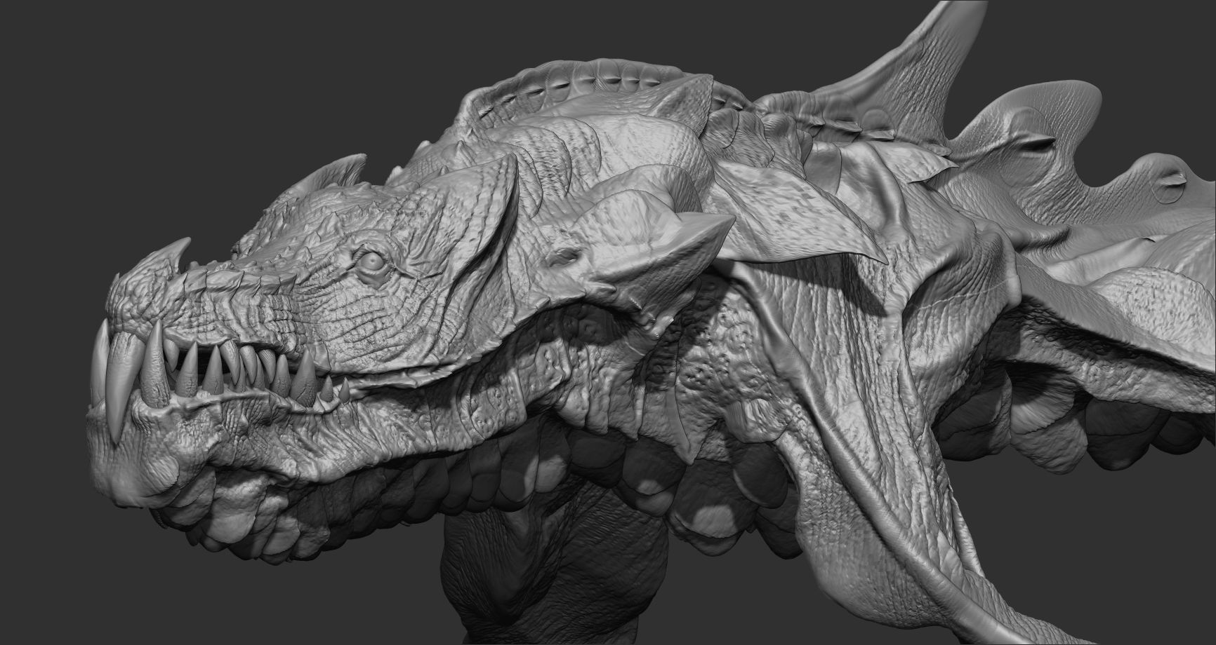 3D Model Of Sea Dragon-3D Model of Creatures- free VR / AR / low-poly ...
