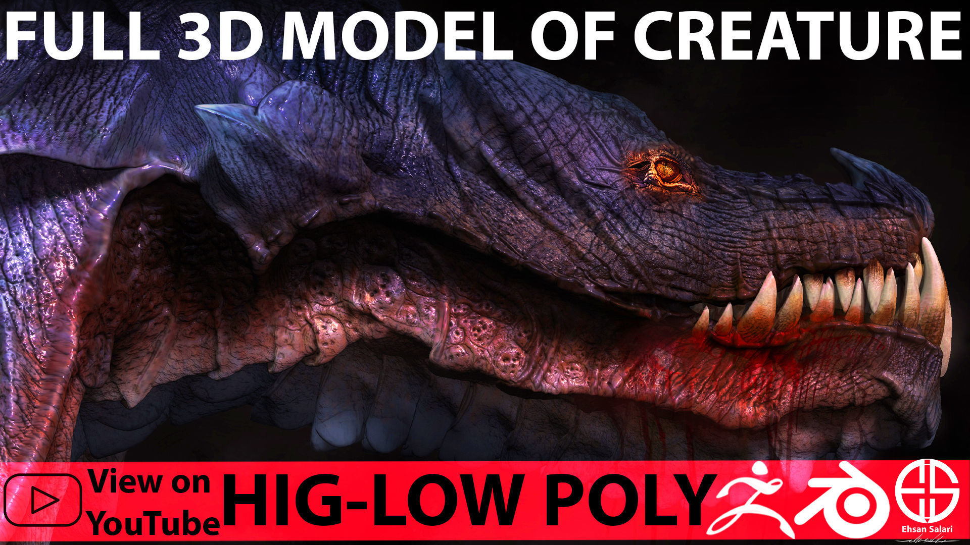 3D Model Of Sea Dragon-3D Model of Creatures- free VR / AR / low-poly ...