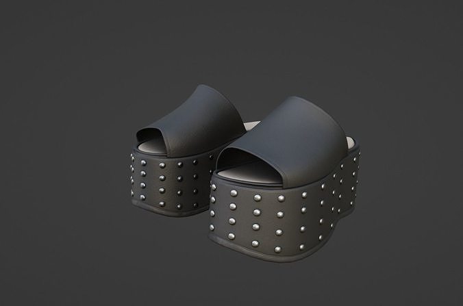 3D model Sen Shoes Wedge VR / AR / low-poly | CGTrader