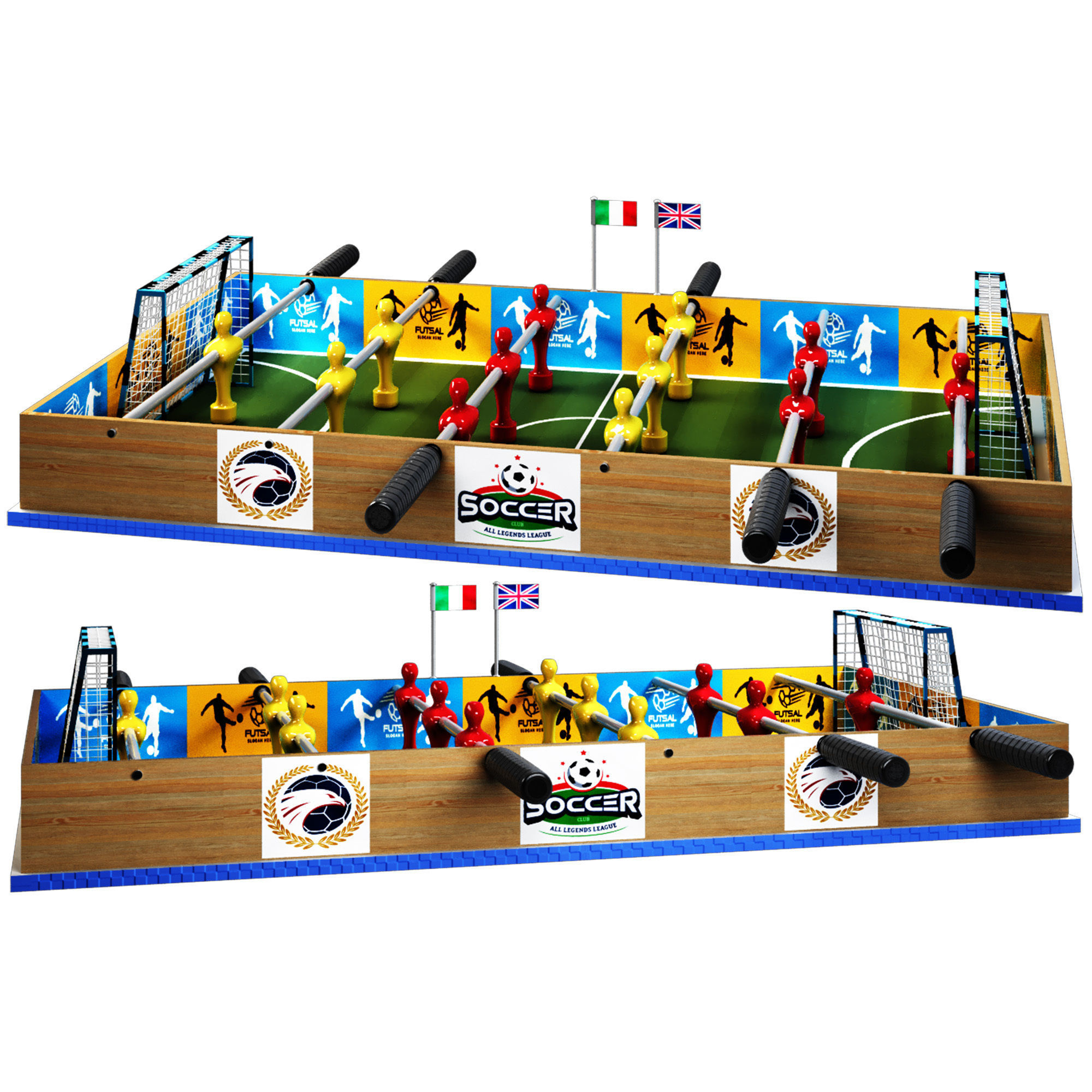 Foosball free 3D model | CGTrader