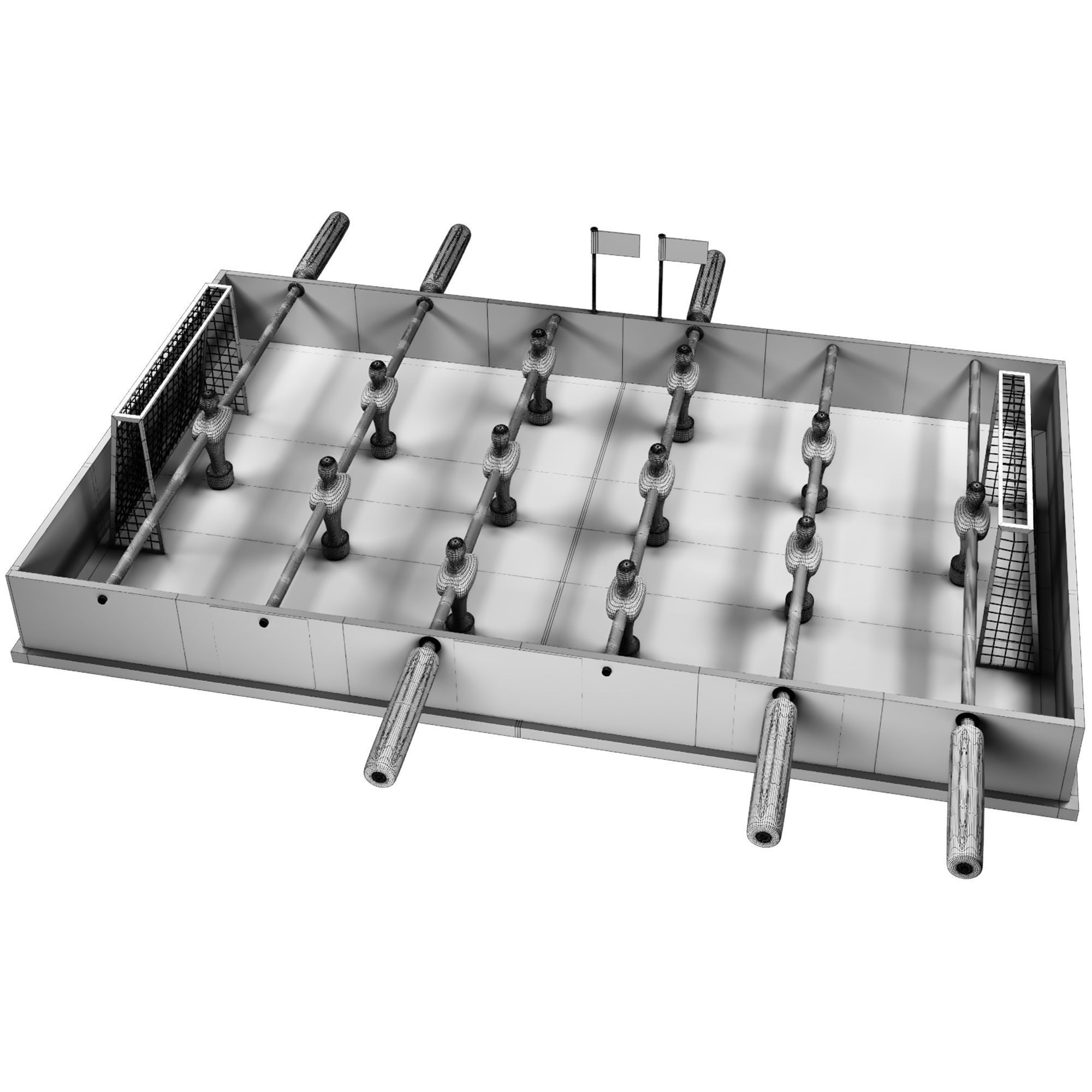Foosball free 3D model | CGTrader