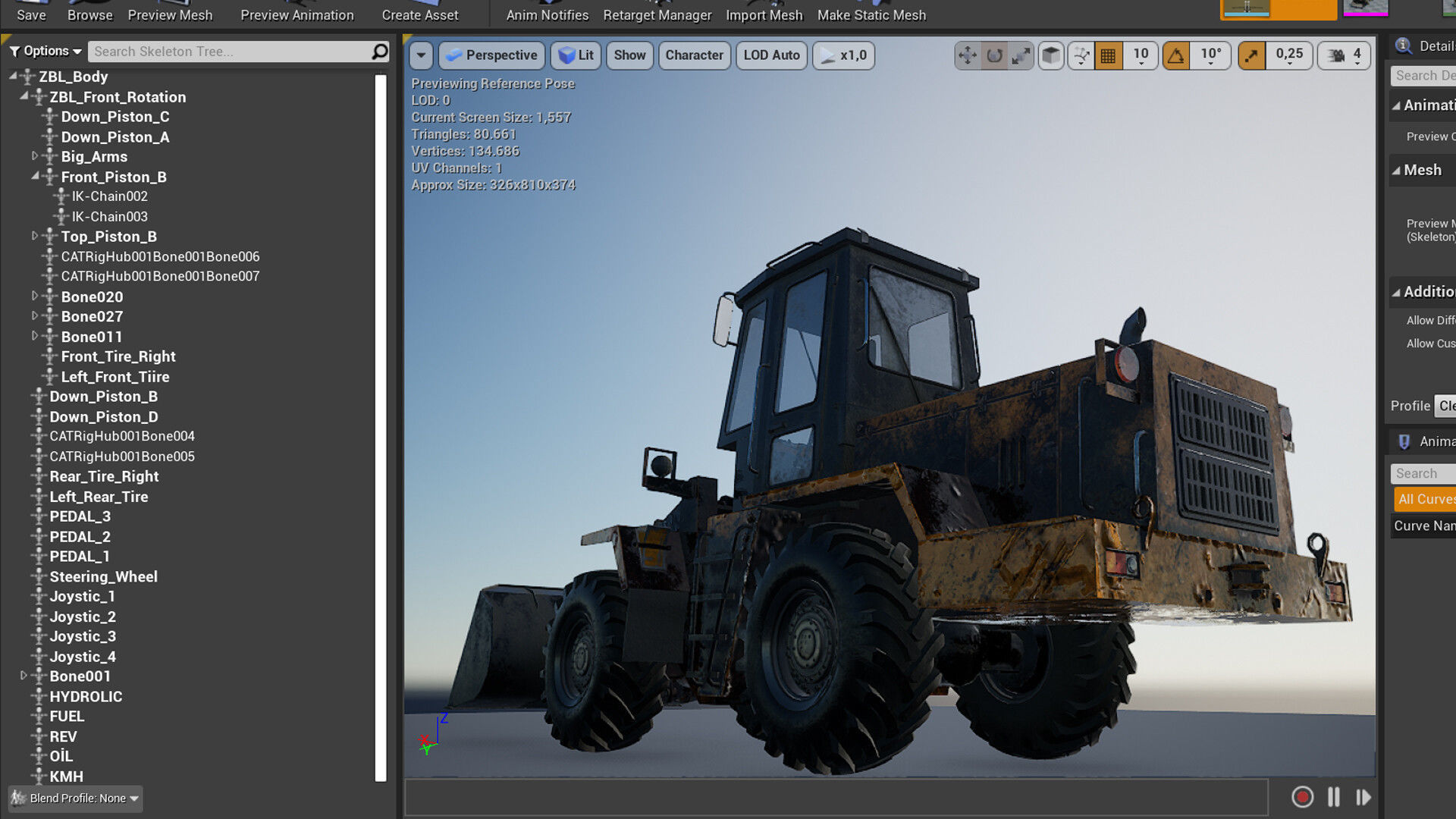 3D model ZBL Loader v1 - Unreal Engine Project VR / AR / low-poly ...