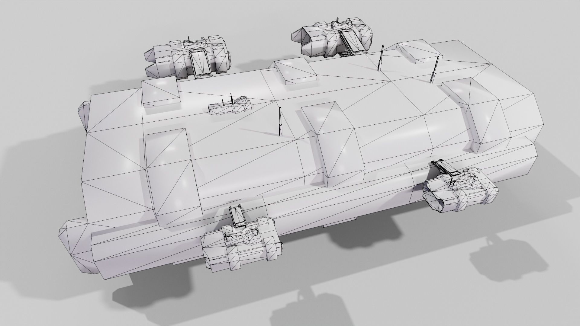 3D model Sci-fi space yard VR / AR / low-poly | CGTrader