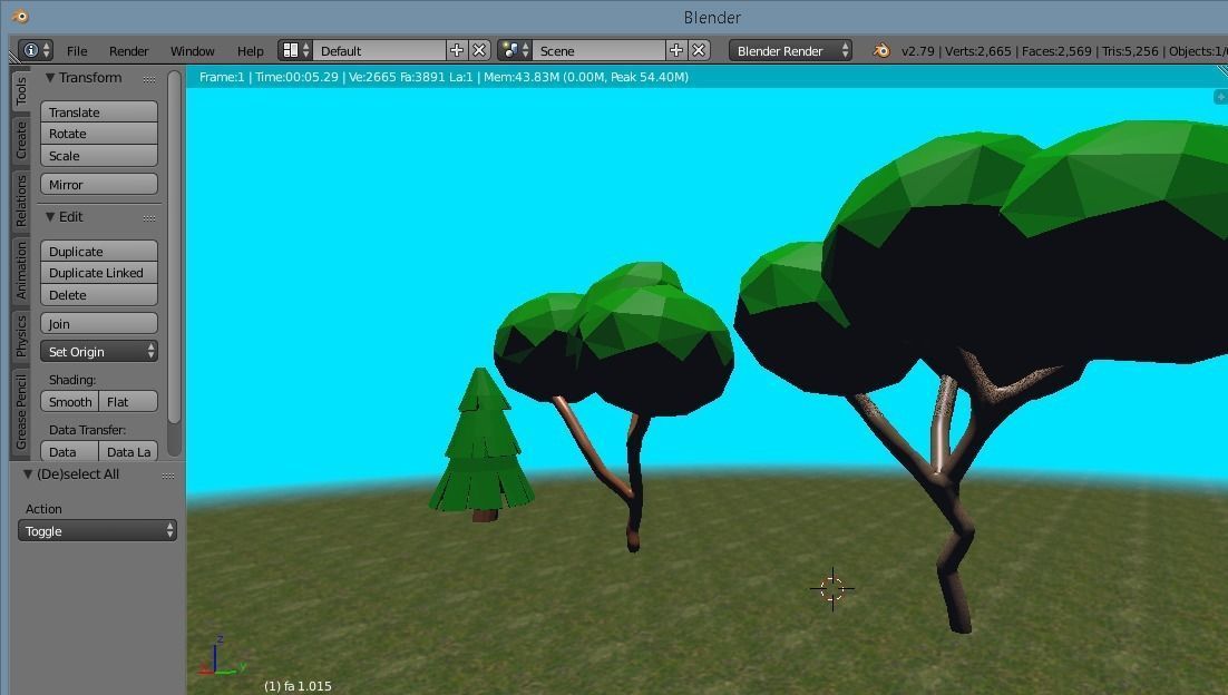 tree model pack free VR / AR / low-poly 3D model animated rigged | CGTrader