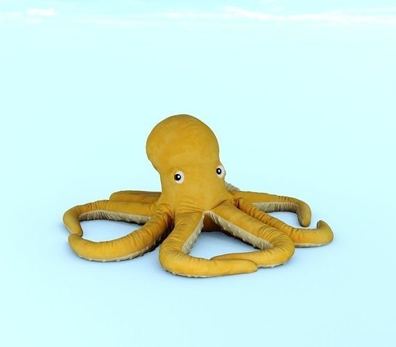 3D model toy plush octopus VR / AR / low-poly | CGTrader