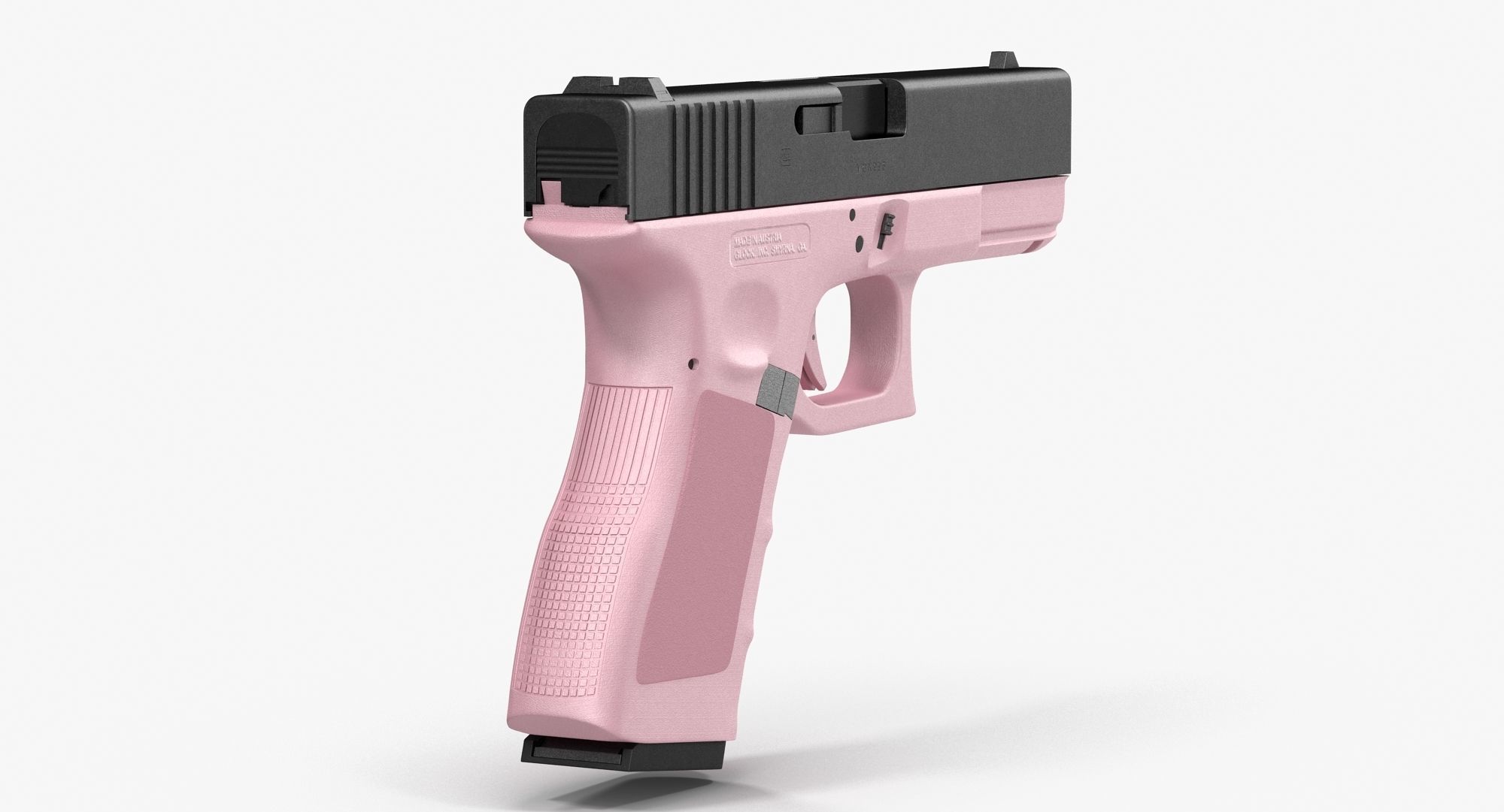 3D model Glock 19 Pink VR / AR / low-poly | CGTrader
