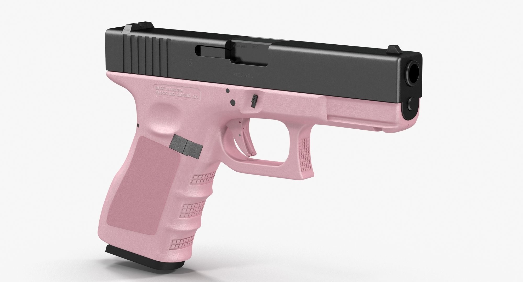 3D model Glock 19 Pink VR / AR / low-poly | CGTrader