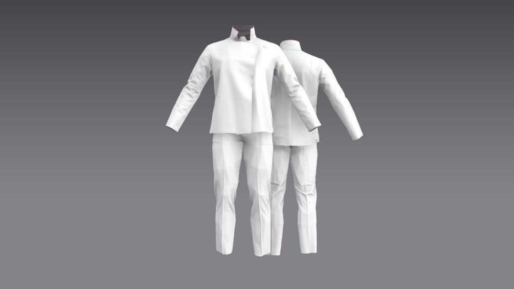 SATORU GOJO JUJUTSU KAISEN 3D OUTFIT 3D model | CGTrader