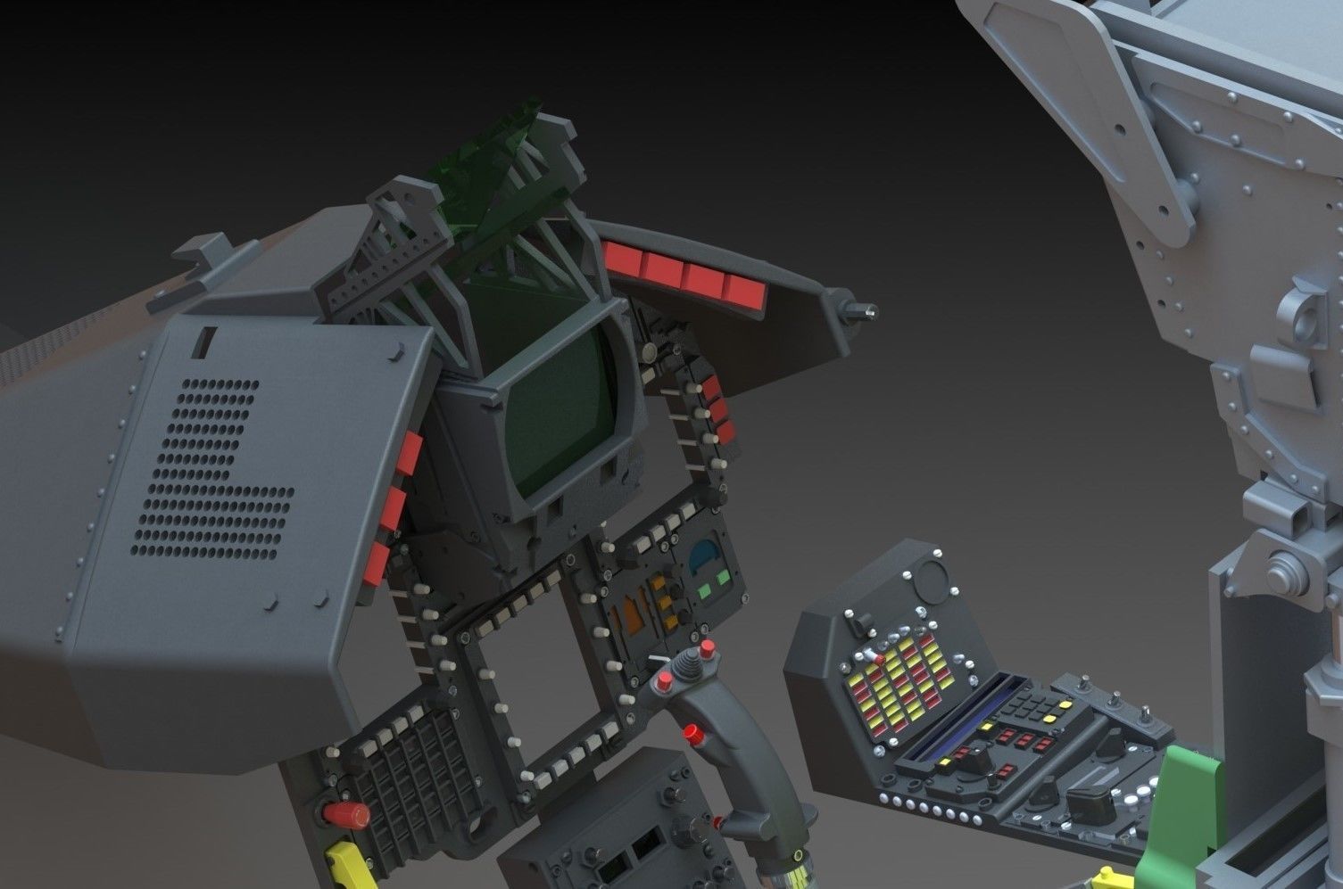 Mirage 2000 complete cockpit Stl Files only AVIATION DESIGN 3D model 3D ...