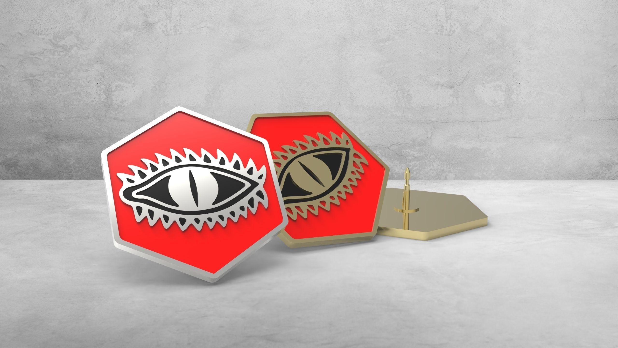 Pedant Tolkien icon Eye of Sauron 3D printable model 3D model 3D ...