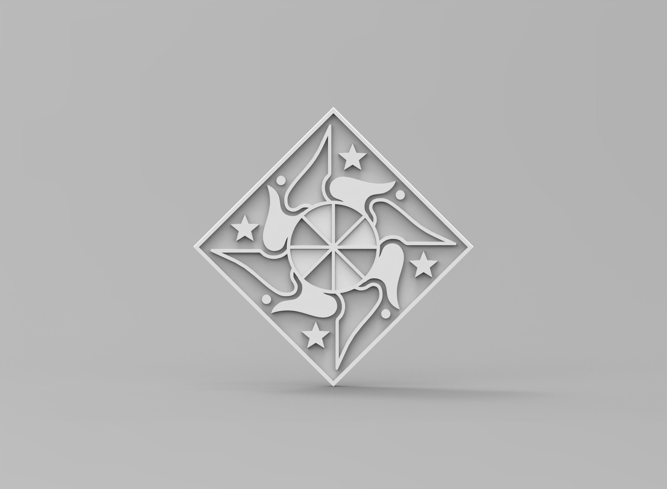 Pedant Tolkien icon house Thingol or Elos 3D printable model 3D model ...