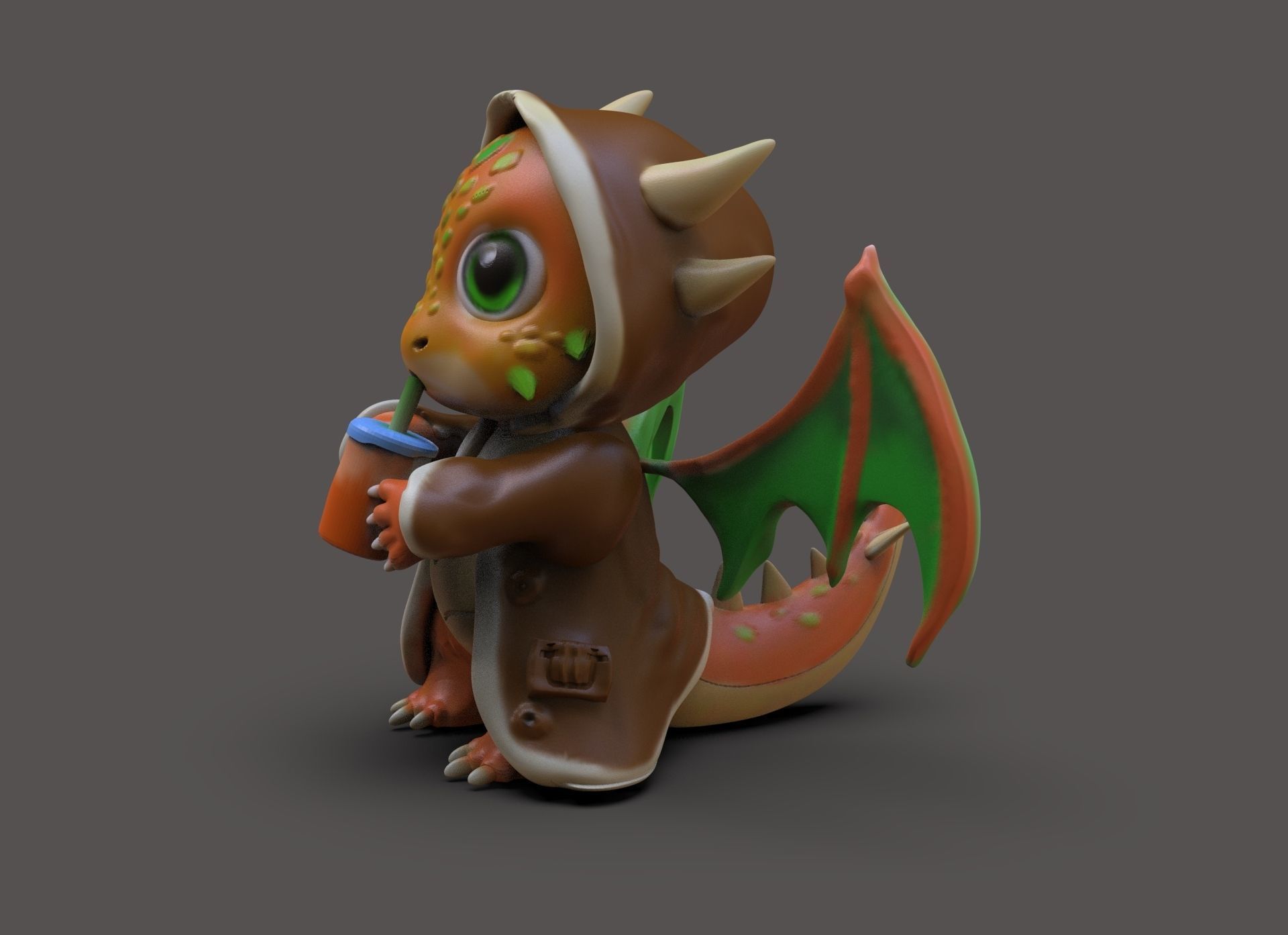 Chifu The Dragon 3D model 3D printable | CGTrader