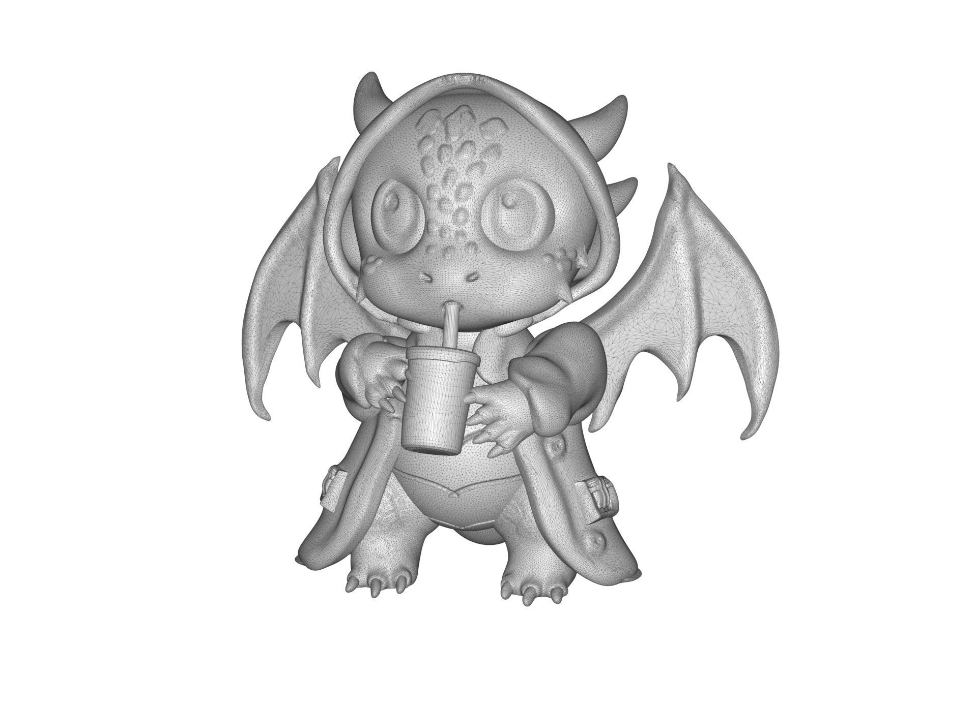 Chifu The Dragon 3D model 3D printable | CGTrader