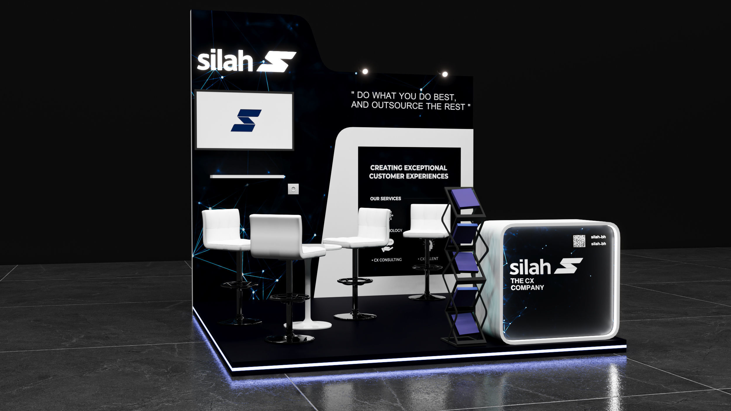 booth 3x3 open 3D model | CGTrader
