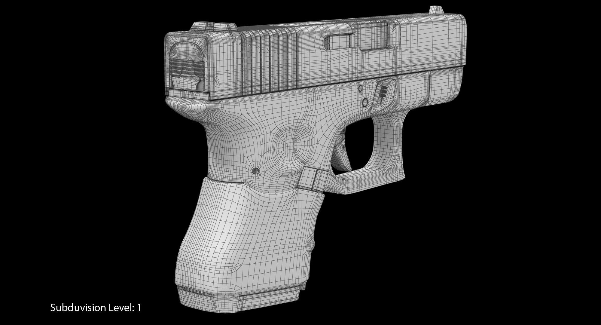 3D model Glock 26 Handle VR / AR / low-poly | CGTrader