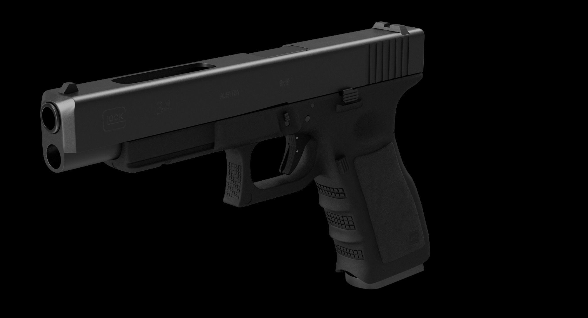 3D model Glock 34 VR / AR / low-poly | CGTrader