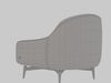 3D model Natuzzi Editions C014 Felicita Armchair VR / AR / low-poly ...