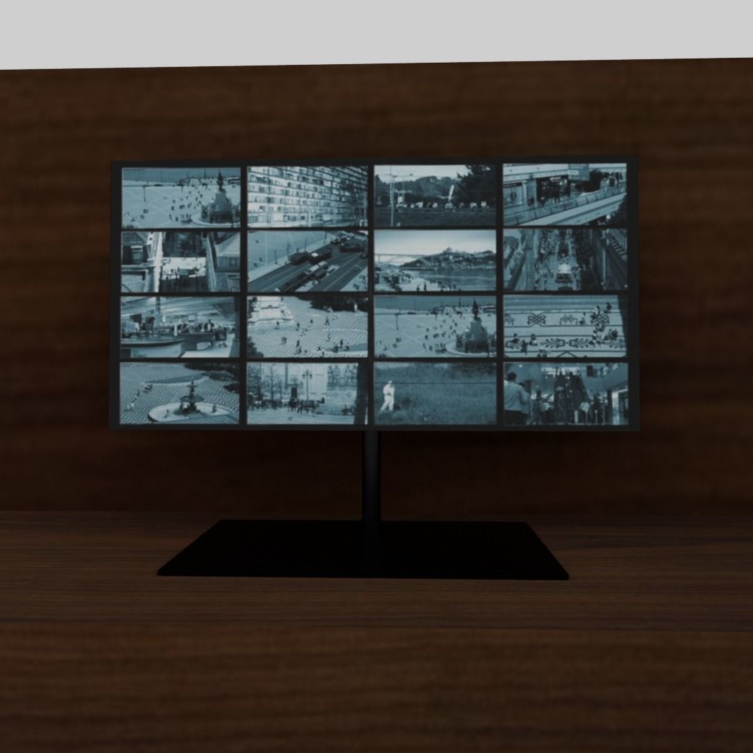3D model Security Cameras Monitor VR / AR / low-poly | CGTrader